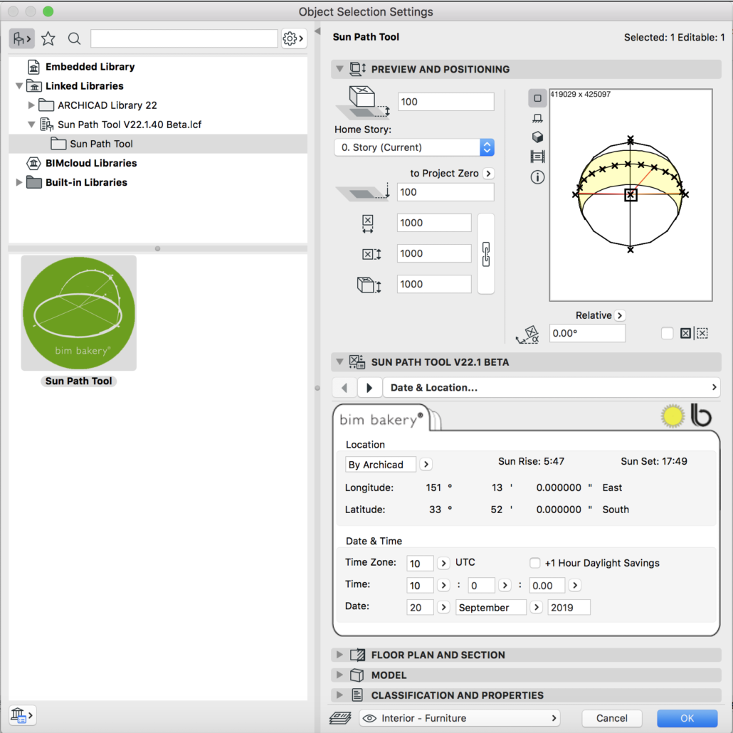 SUN PATH OBJECT – BimBakery.co